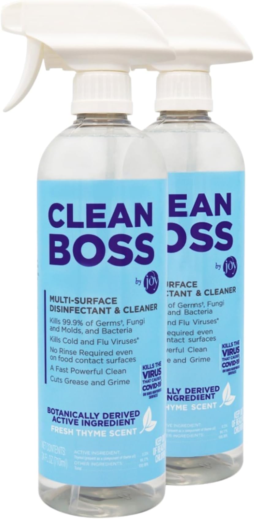 Amazon.com: CleanBoss Botanical Disinfectant - 24 oz (Pack of 2 ...