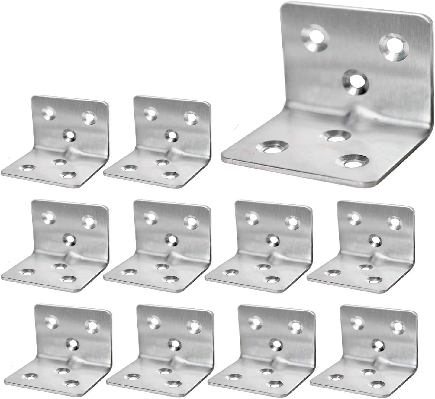 Amazon.com: 40Pcs Stainless Steel Corner Braces, 1.2” x 1.2” x 1.5 ...