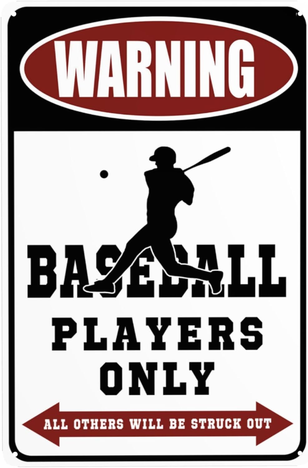 Amazon.com: Baseball Decor Tin Sign Metal Signs Decorations for Boys ...