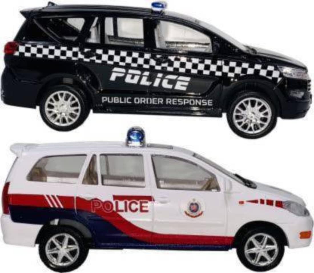 Vedanshi Crysta Police Car & Innova Police Car Toy,Multicolor : Amazon ...