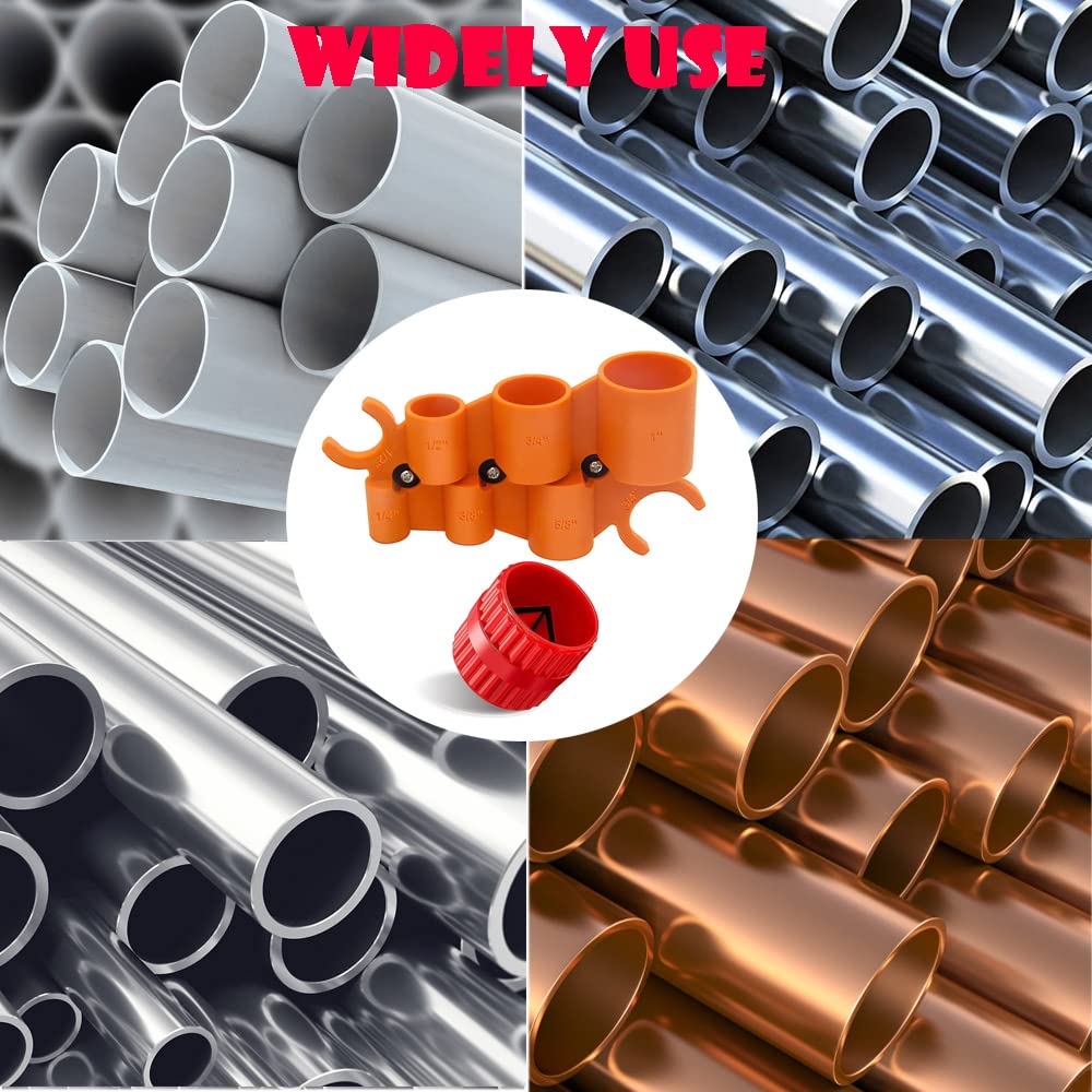 Snapklik.com : 1/4 - 1 Depth Gauge And Pipe Deburring Tool Kit, 1/8 To ...