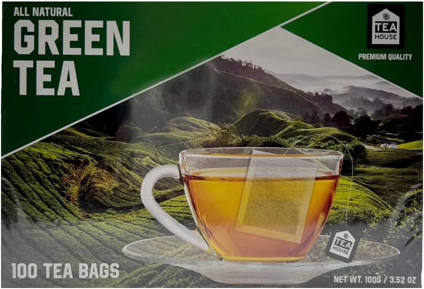 Amazon.com: All Natural Premium Quality Green Tea 100 Tea Bags