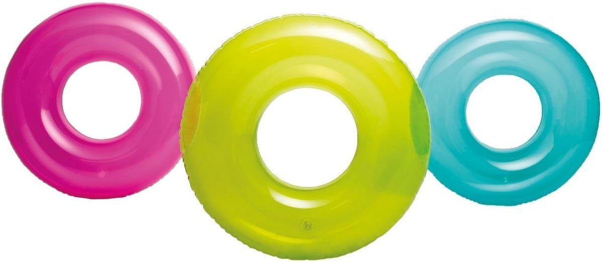 Amazon.com: Intex - 59260EP Transparent Inflatable Tube Raft (Assorted ...