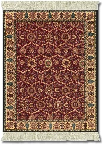Amazon.com: Lextra (Shah Jahan), Mouse Rug, Burgundy/Tan/Black/Light ...