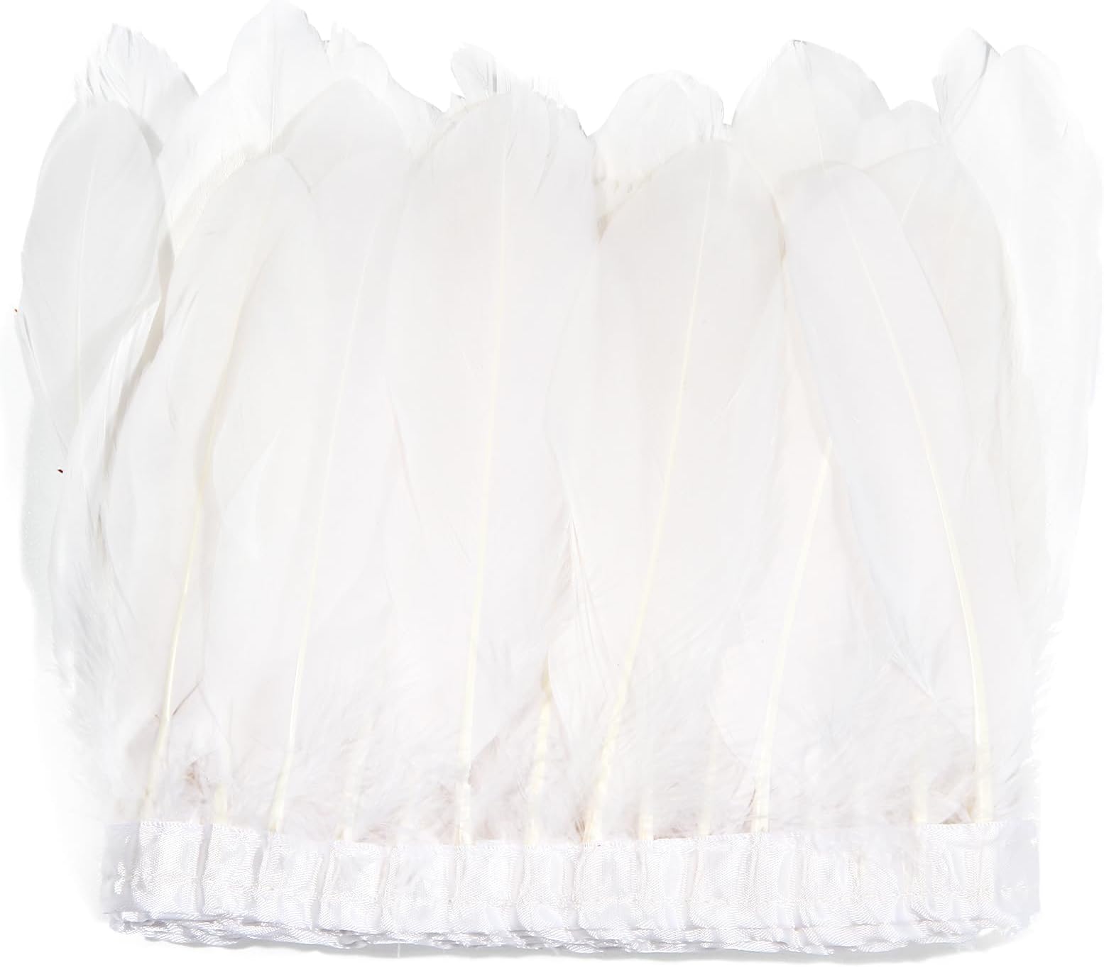 Amazon.com: Natural Rooster Feathers Fringe Trim - 1 Yard Sewing ...