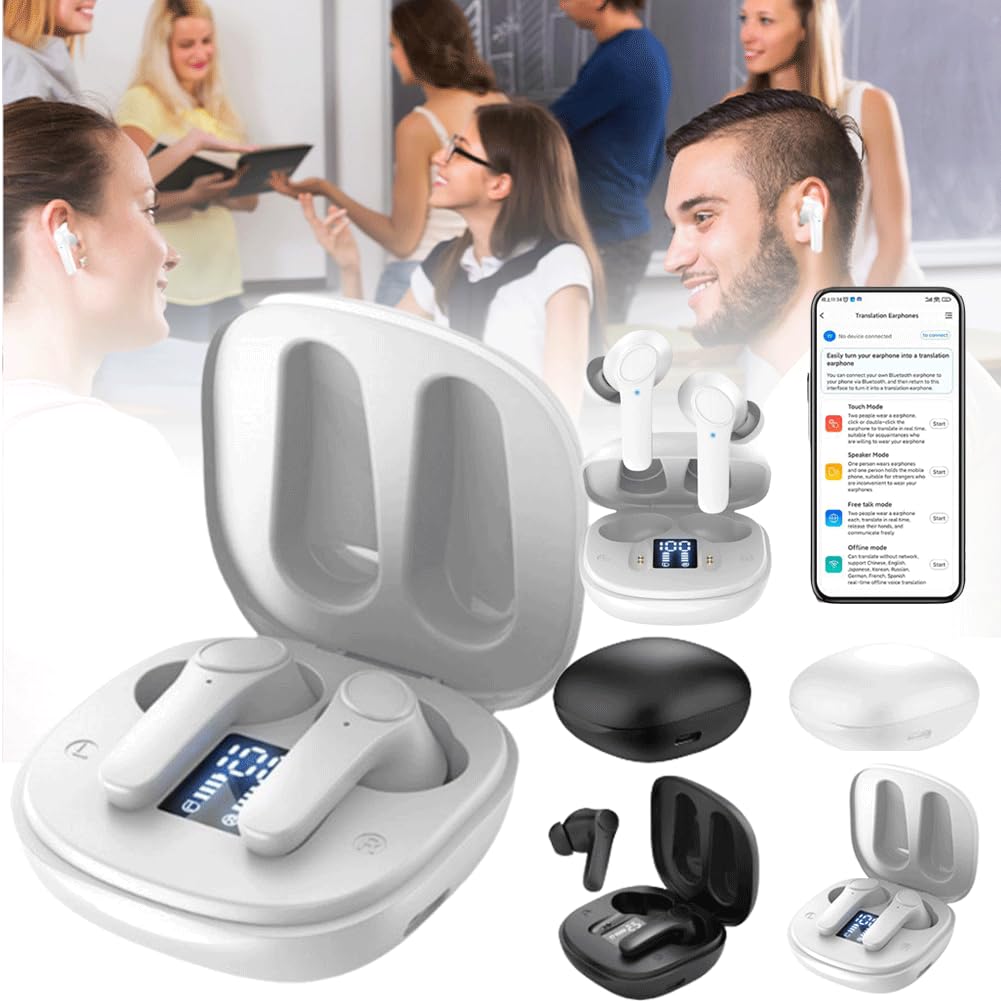 Amazon.com: Language Translator Earbuds,Two-Way Translator Device with ...