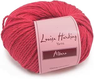 Amazon.com : Albero Cotton Yarn from Louisa Harding Cherry Red #20 ...