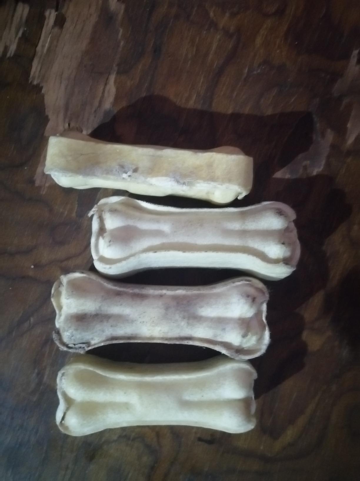 PETS EMPIRE Rawhide Pressed Chew Dog Bone Pack 3 Inches, Chewy Dogs ...