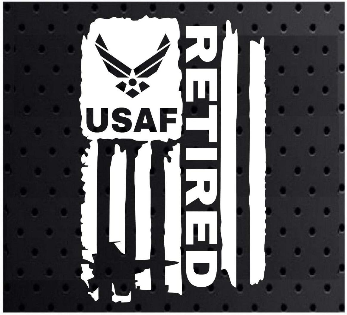 Amazon.com - Round U.S. Air Force Retired Sticker (US Vinyl Decal ret ...