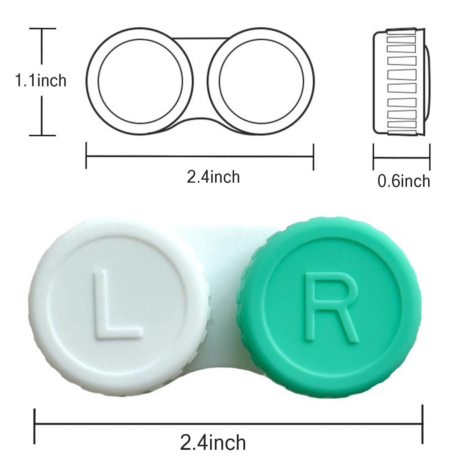 Snapklik.com : Contact Lens Case For Travel,Leak Proof, PP Material ...