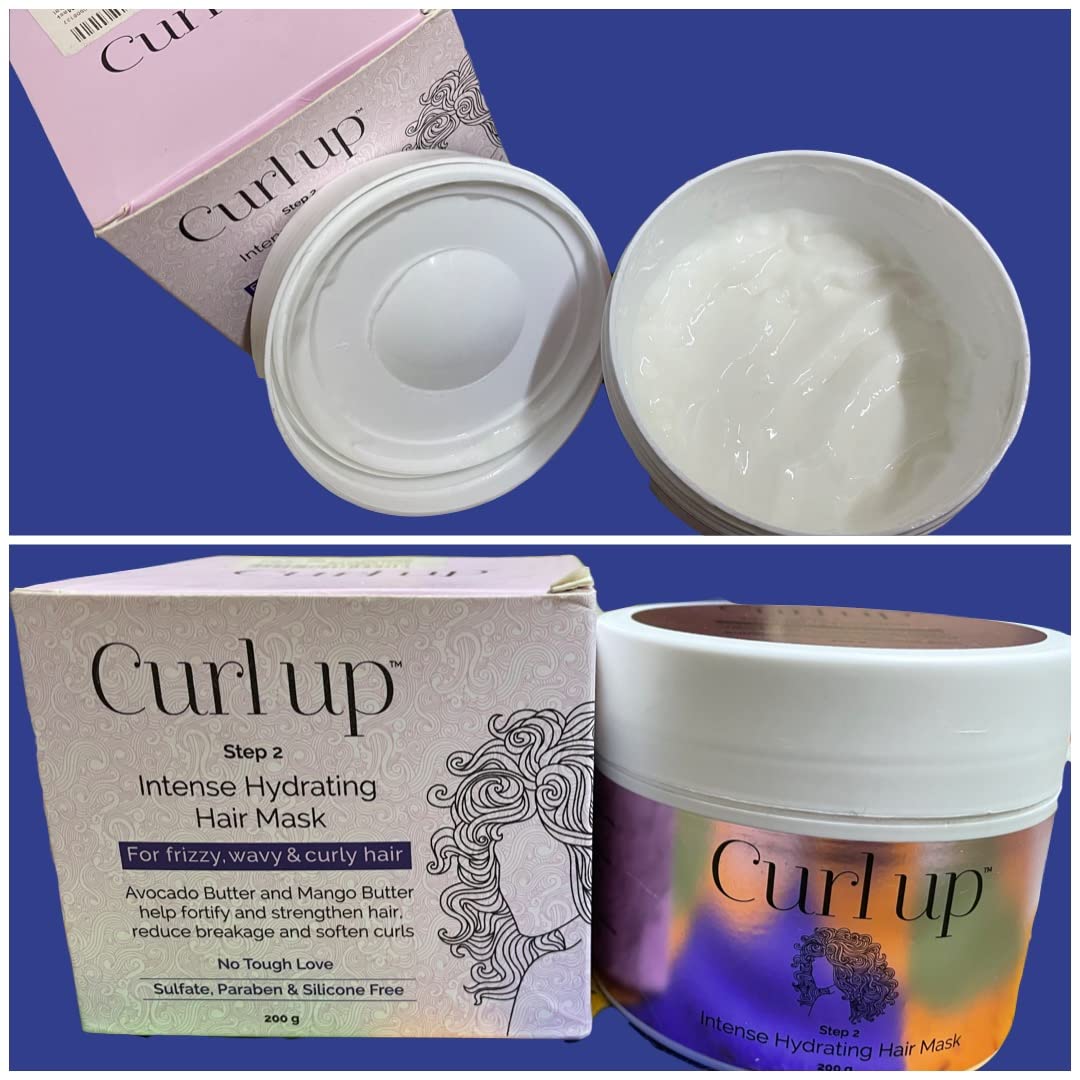 Curl up Intense Hydrating Hair Mask - Deep Conditioner For Curly Hair ...