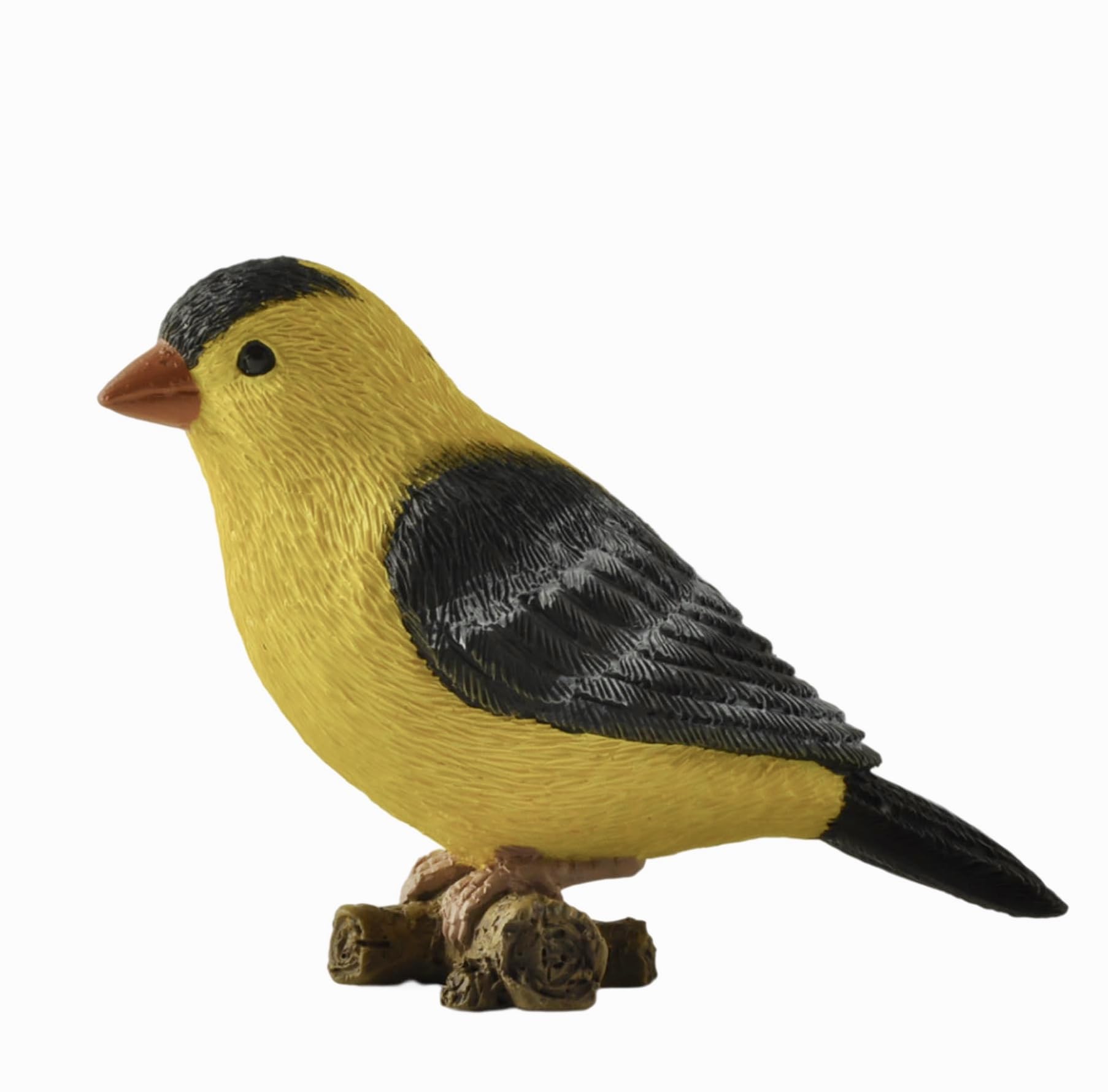 Amazon.com: JFSM INC. 3" Mini Goldfinch Perched on Branch Figurine ...