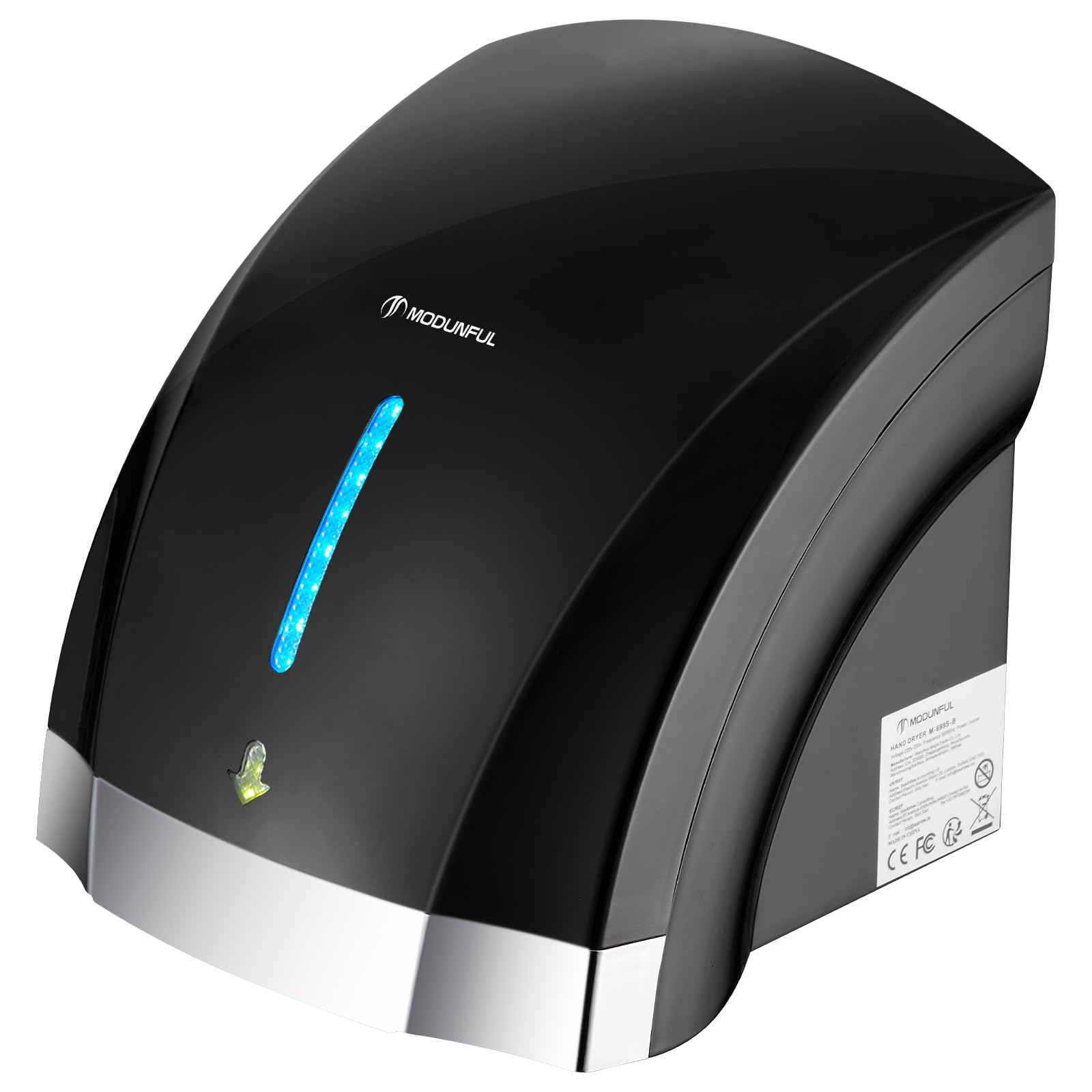 modunful Automatic Hand Dryer Infrared Sensor Hand Dryer for Bathroom ...