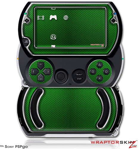 Amazon.com: Carbon Fiber Green and Chrome - Decal Style Skins (fits ...