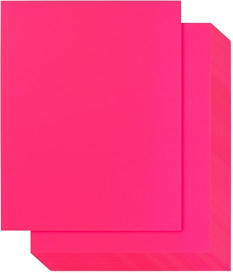 Amazon.com: Hygloss Neon Poster Board - 11x14 Inch Fluorescent Pink ...