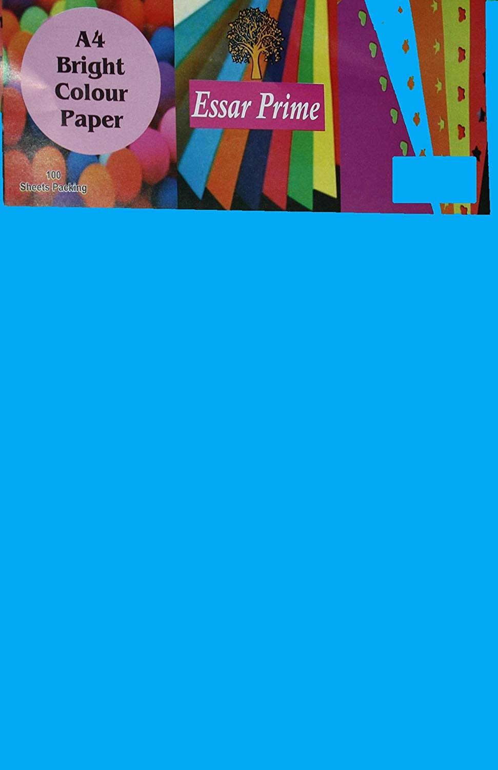 SAIYANSHI A4 SKY BLUE COLOR/COLOURED PAPER SHEET SET FOR PRINT COPIER ...