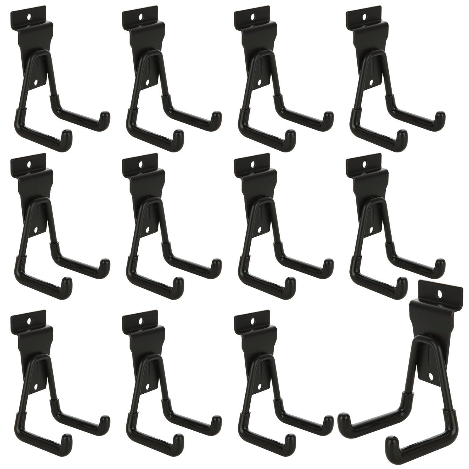 Amazon.com: DAJAVE 12 Pack Slatwall Hooks 4.5 Inch, Heavy Duty Garage ...