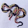 Pattern Snake Patch Embroidered Badge Iron On Sew On Emblem : Amazon.ca ...