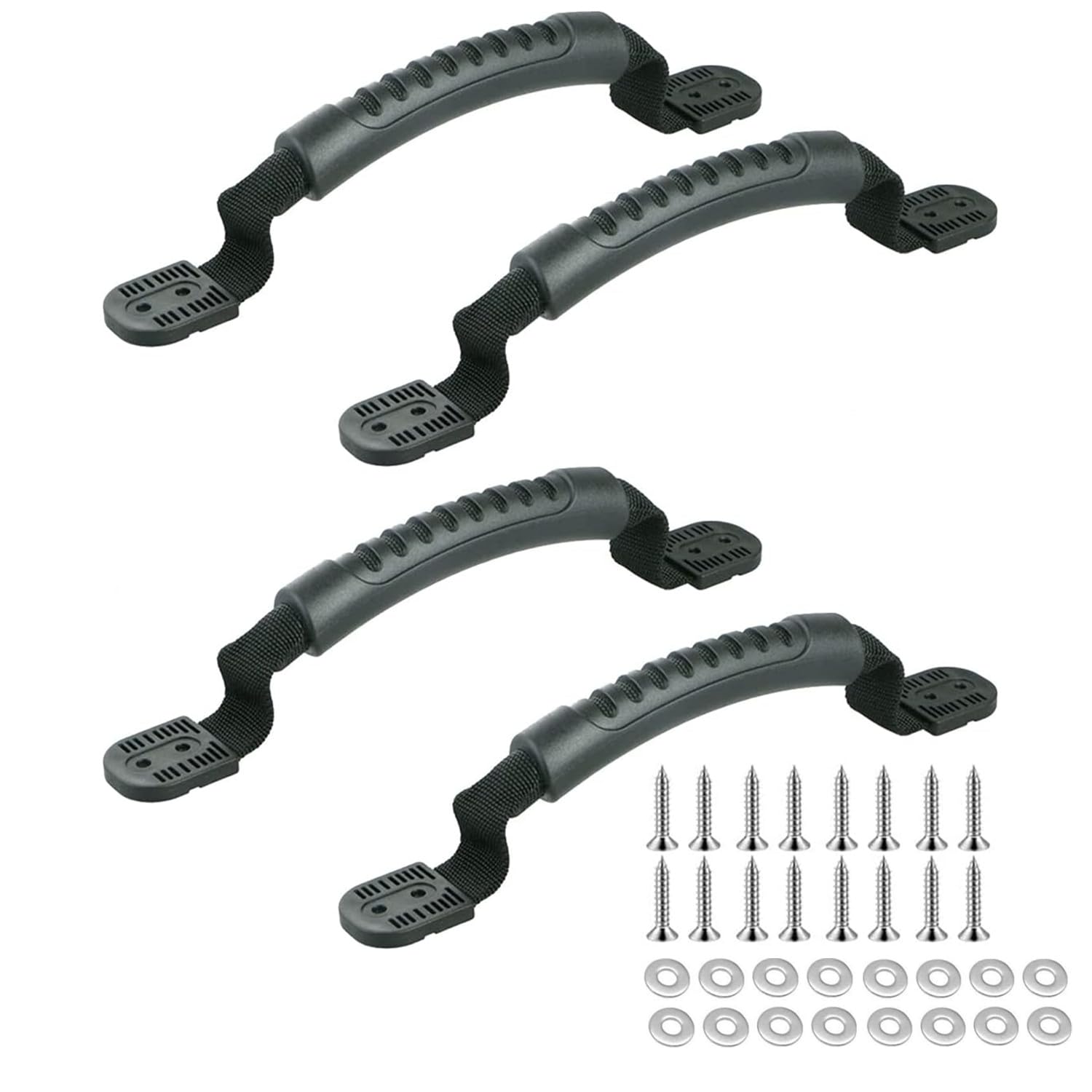 Lyfengdeam 4 Pack Kayak Carry Handles,Kayak Molded Webbing Handle with ...