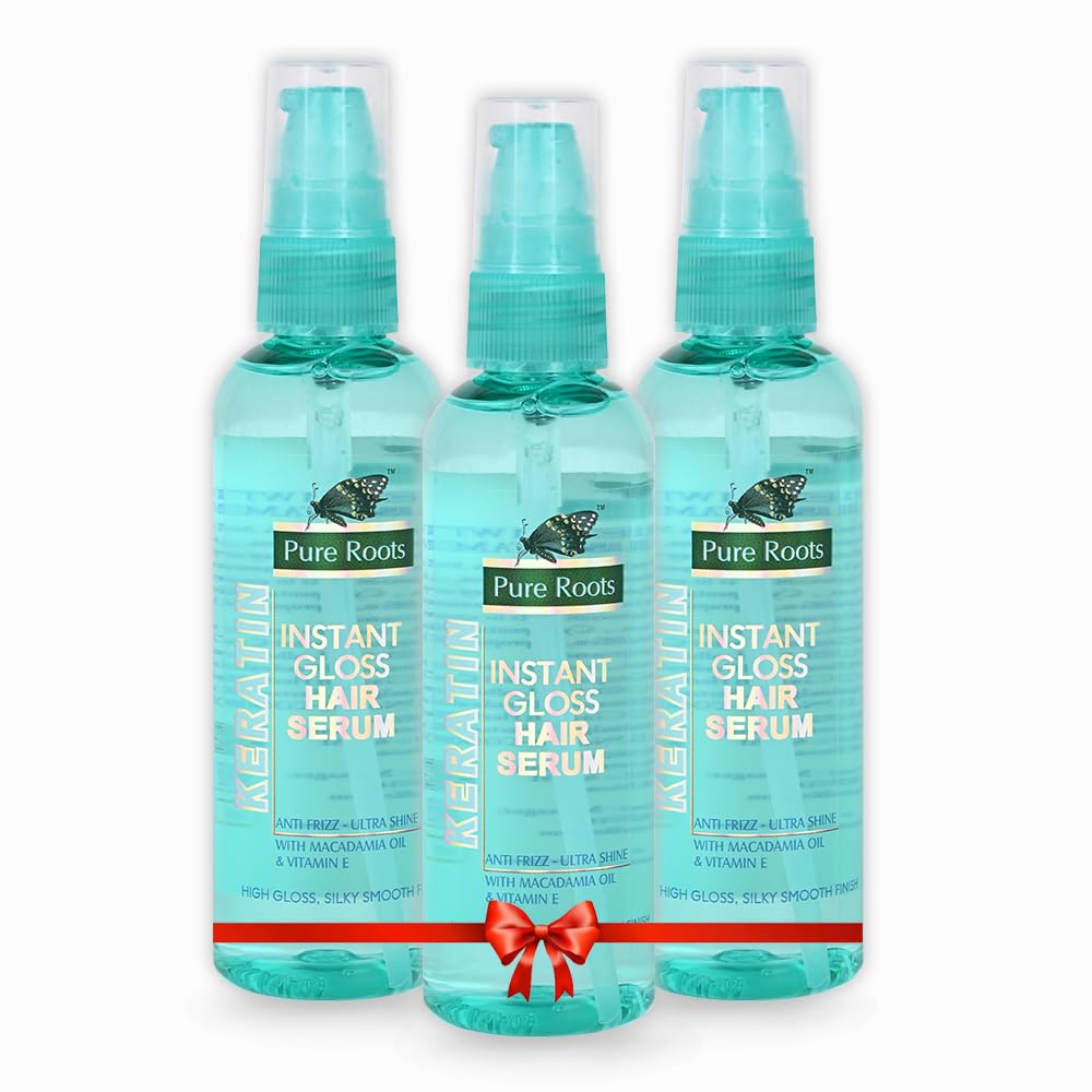 Buy Pure Roots Keratin Hair Serum for Protection and Shine, Dry ...