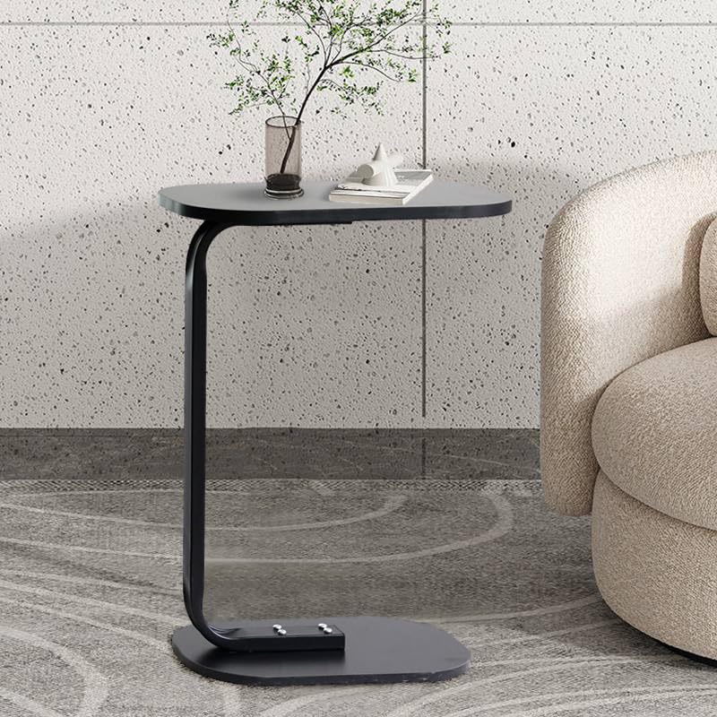 Olly & Rose Premium Side Table C Shaped – Matt Black Coffee Table TV ...