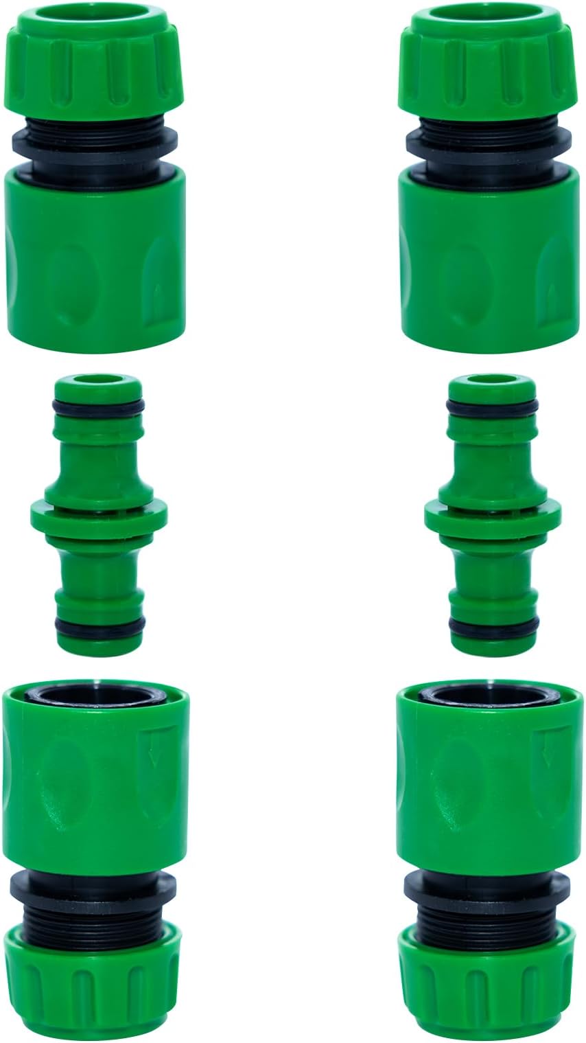 Set of 5 Hose Connector Set | 1/2" 3/4" Hose Tap Connector Double Male ...