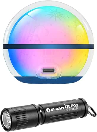 OLIGHT Sphere C Smart Night Light, USB-C Rechargeable, 75 Lumens ...