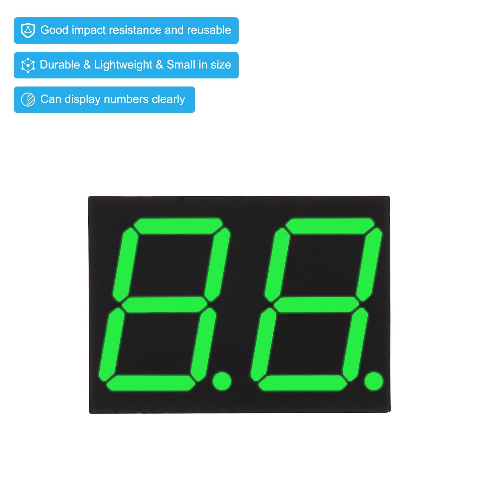 1.2 Inch LED Display PATIKIL 7 Segment LED Display Tubes - 5 Pack ...