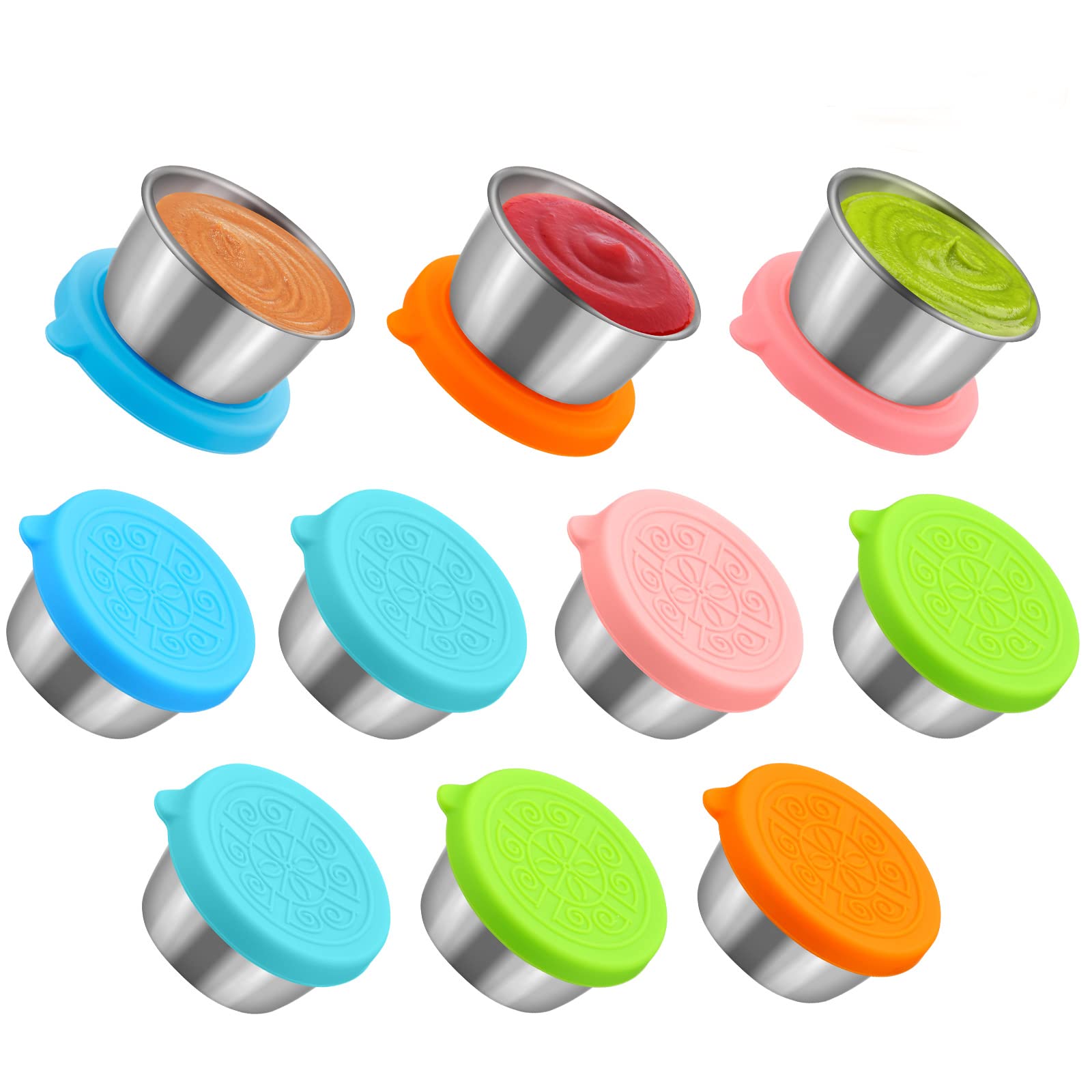 Amazon.com: LEGELITE 10 Pack Salad Dressing Containers To Go, 1.6 oz ...