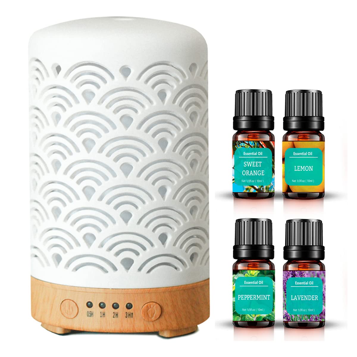 Amazon.com: Ceramic Ultrasonic 100ml Aromatherapy Diffuser with ...