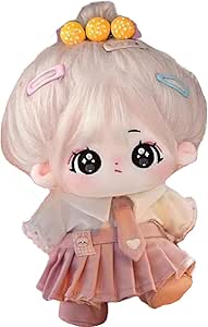 Amazon.com: Ruyumei 20cm/8in Plush Doll with Wearable Clothing Dress Up ...