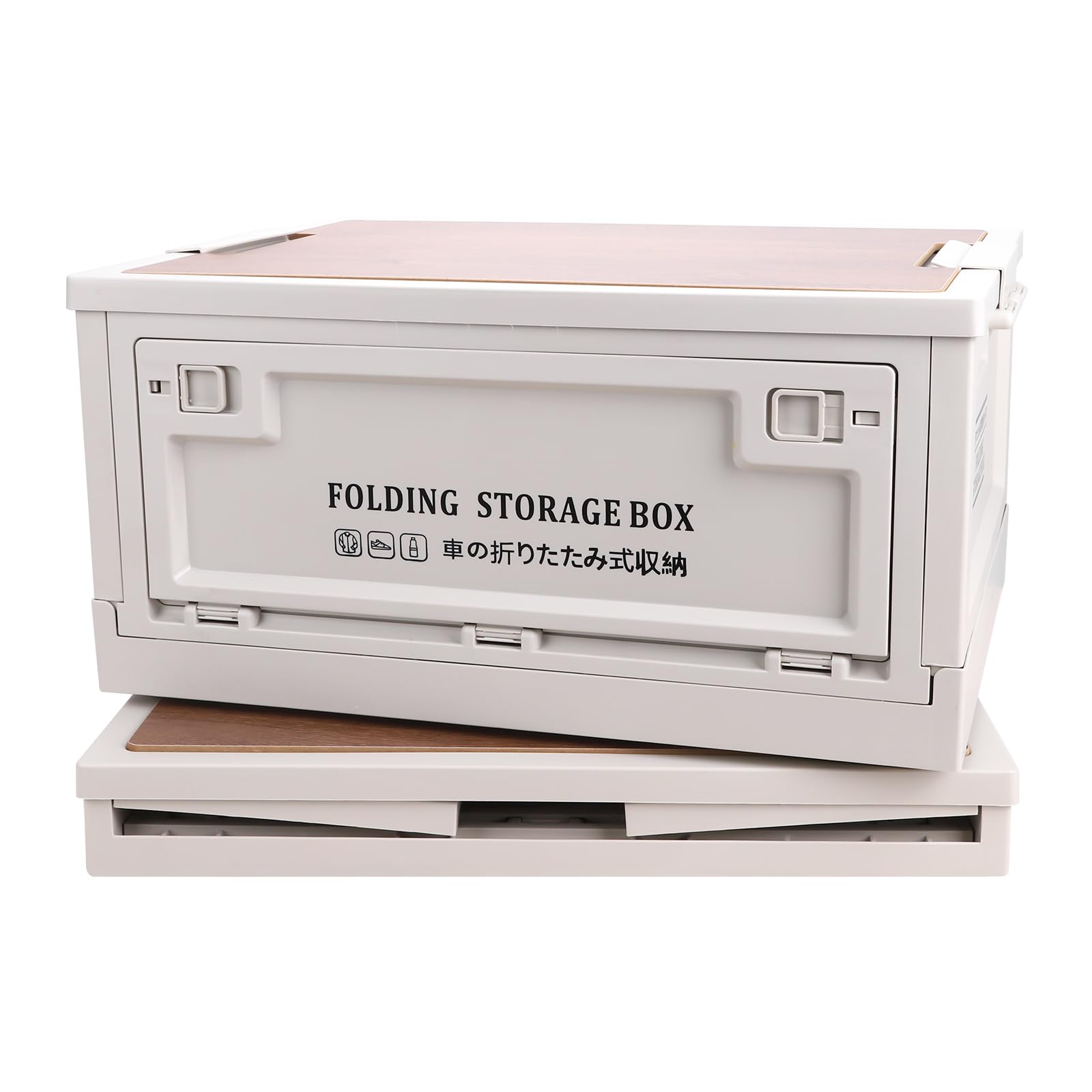 Amazon.com - Junger 2 Pack Large Folding Storage Box with Lid Stackable ...