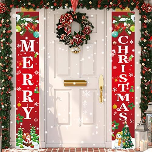 Amazon.com: Buffalo Plaid Christmas Decorations Merry Christmas Banner ...