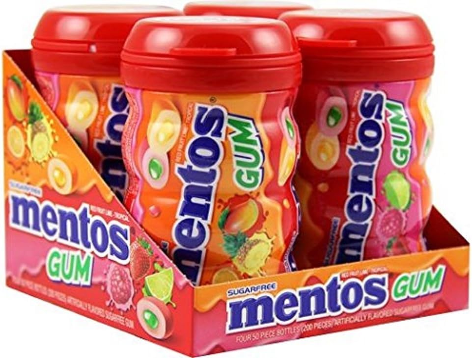 Amazon.com: Mentos Pure Fresh Sugar-Free Chewing Gum with Xylitol ...