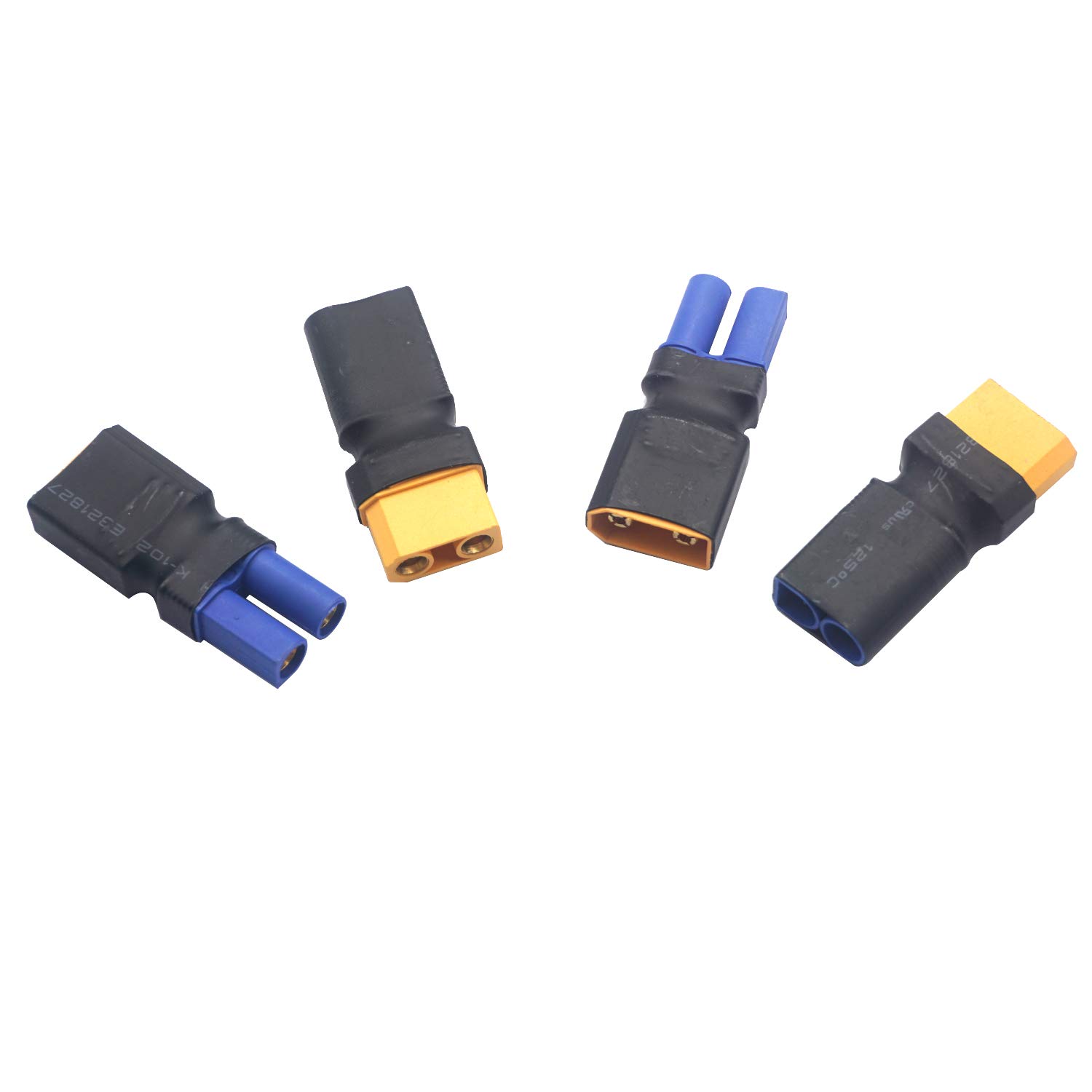 Snapklik.com : 2Pairs XT90 Plug To EC5 Style Male Female Connector ...