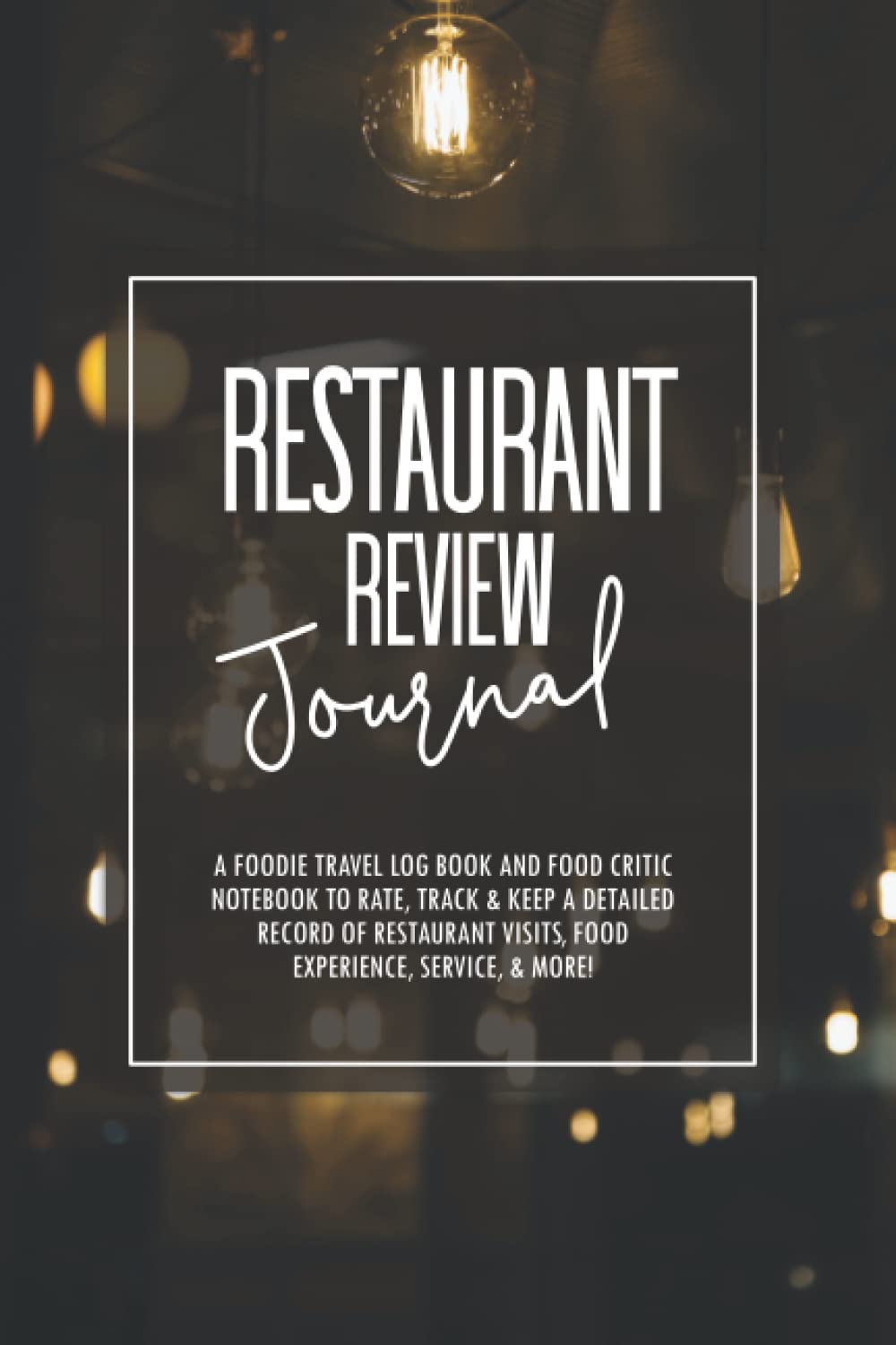 Amazon.com: Restaurant Review Journal: a Foodie Travel Log book and ...