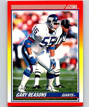 Amazon.com: 1990 Score Football #236 Gary Reasons New York Giants ...