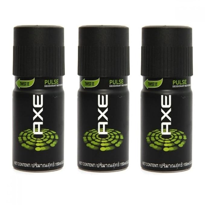 Buy AXE Pulse Deodorant Body Spray Citrus For Men 150 Ml (Pack Of 3 ...