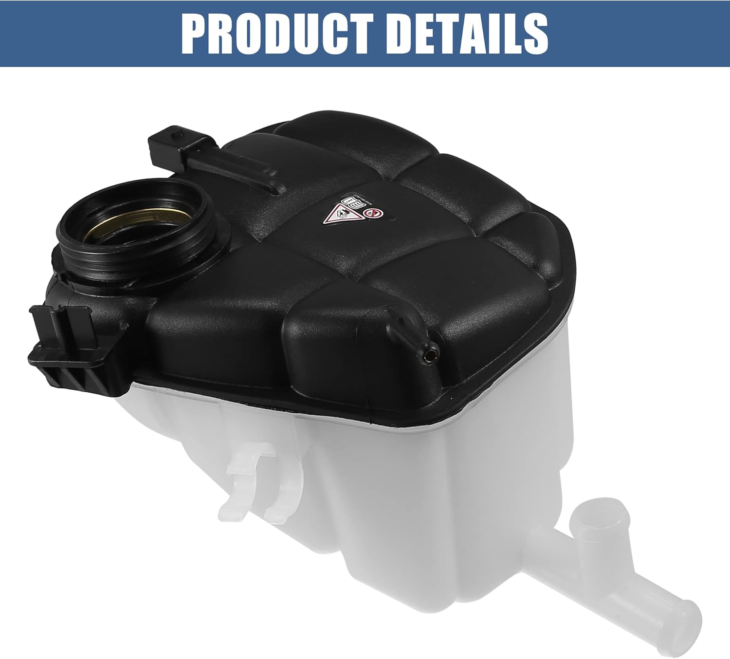 X AUTOHAUX Tanque de depósito de radiador de refrigerante 1645000049 ...