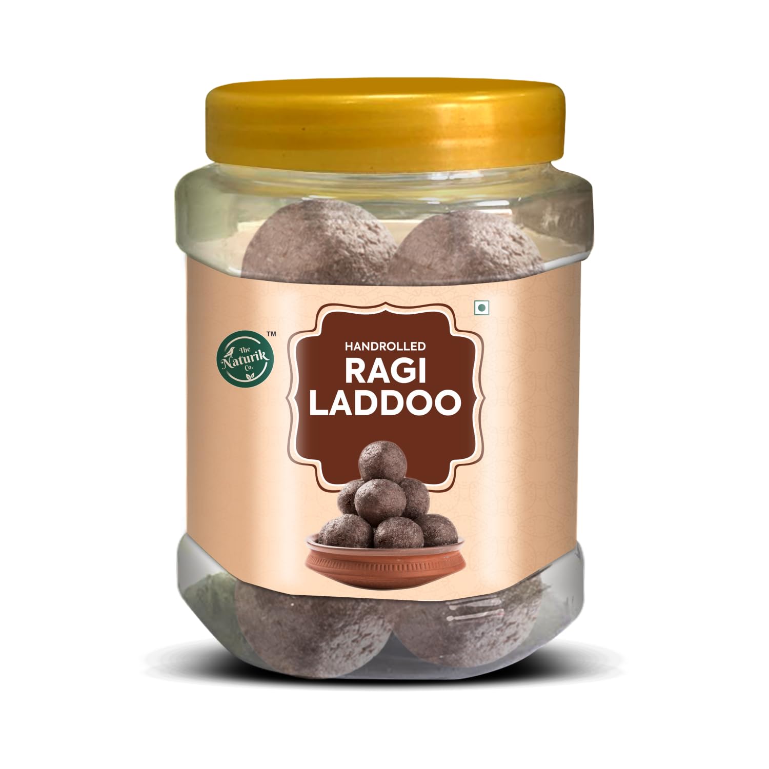 The Naturik Co Hand Rolled Ragi Laddo, Millet laddu Made With Brown ...