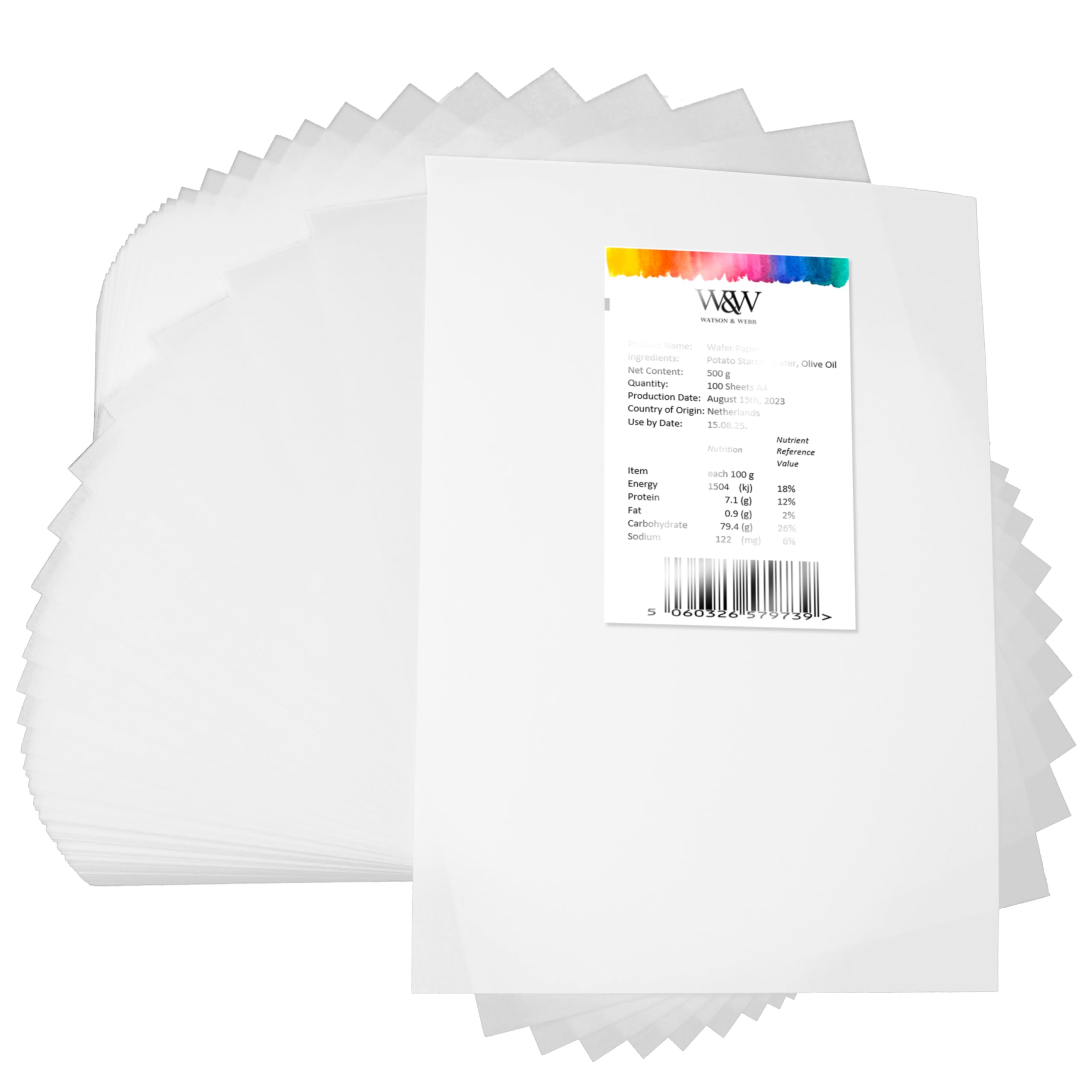 Buy Edible Wafer Paper for Cakes & Printing (100 A4 Sheets, 35mm, ISO ...