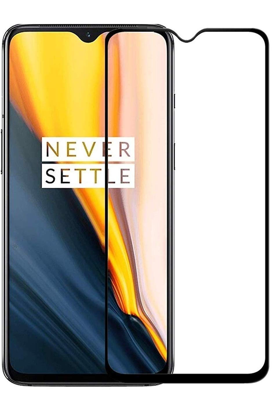 VIMES® OnePlus 7T 11D/6D Tempered Glass, Edge-to-Edge Full Screen ...