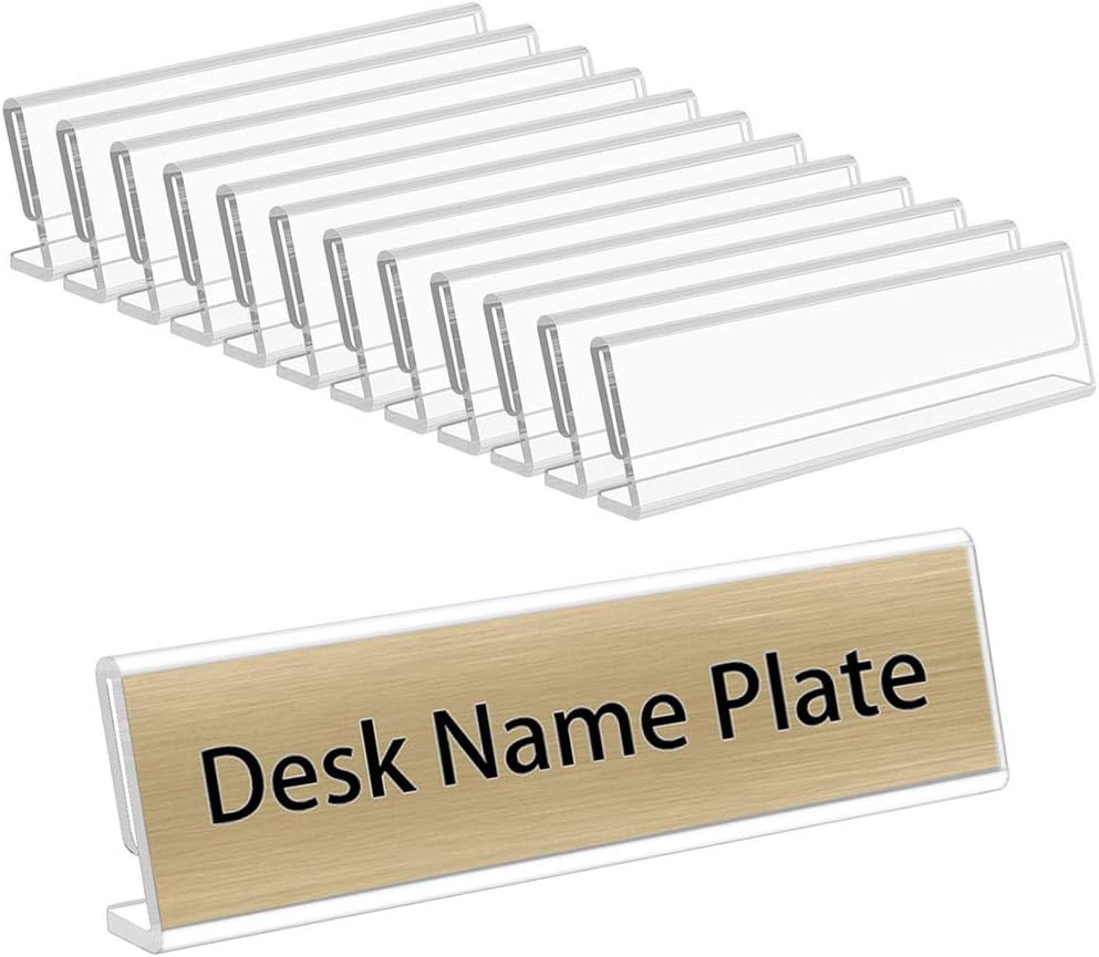 Amazon.com: LHS | 2x8 Executive True Fit Silver Aluminum Desk Name ...
