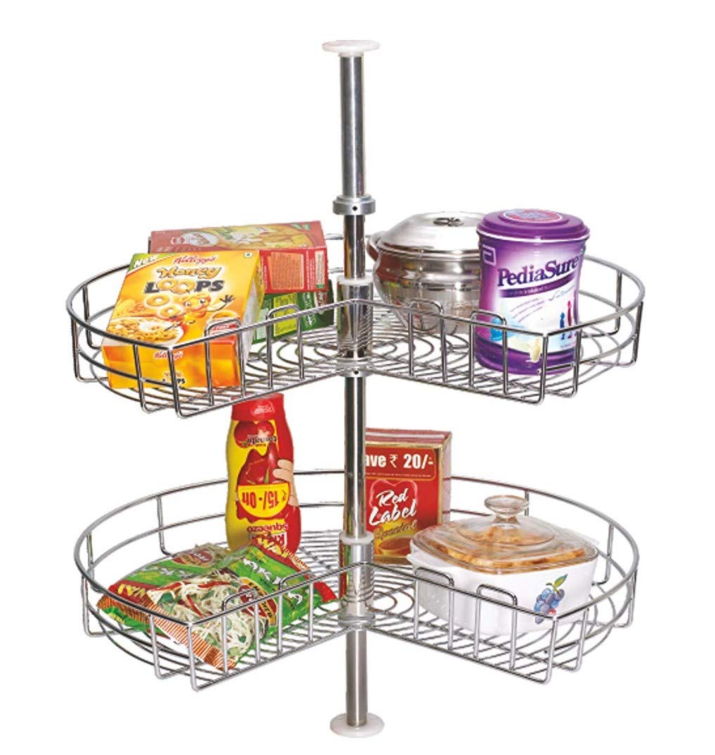 WINSTAR Stainless Steel Modular Kitchen Corner Storage | Carousel ...