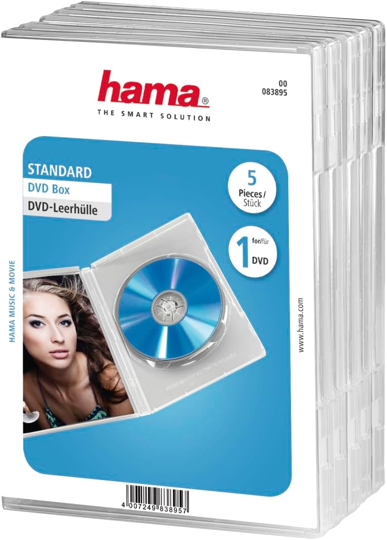 Hama Boîtier standard (pour DVD, convient également aux CD et aux Blu ...