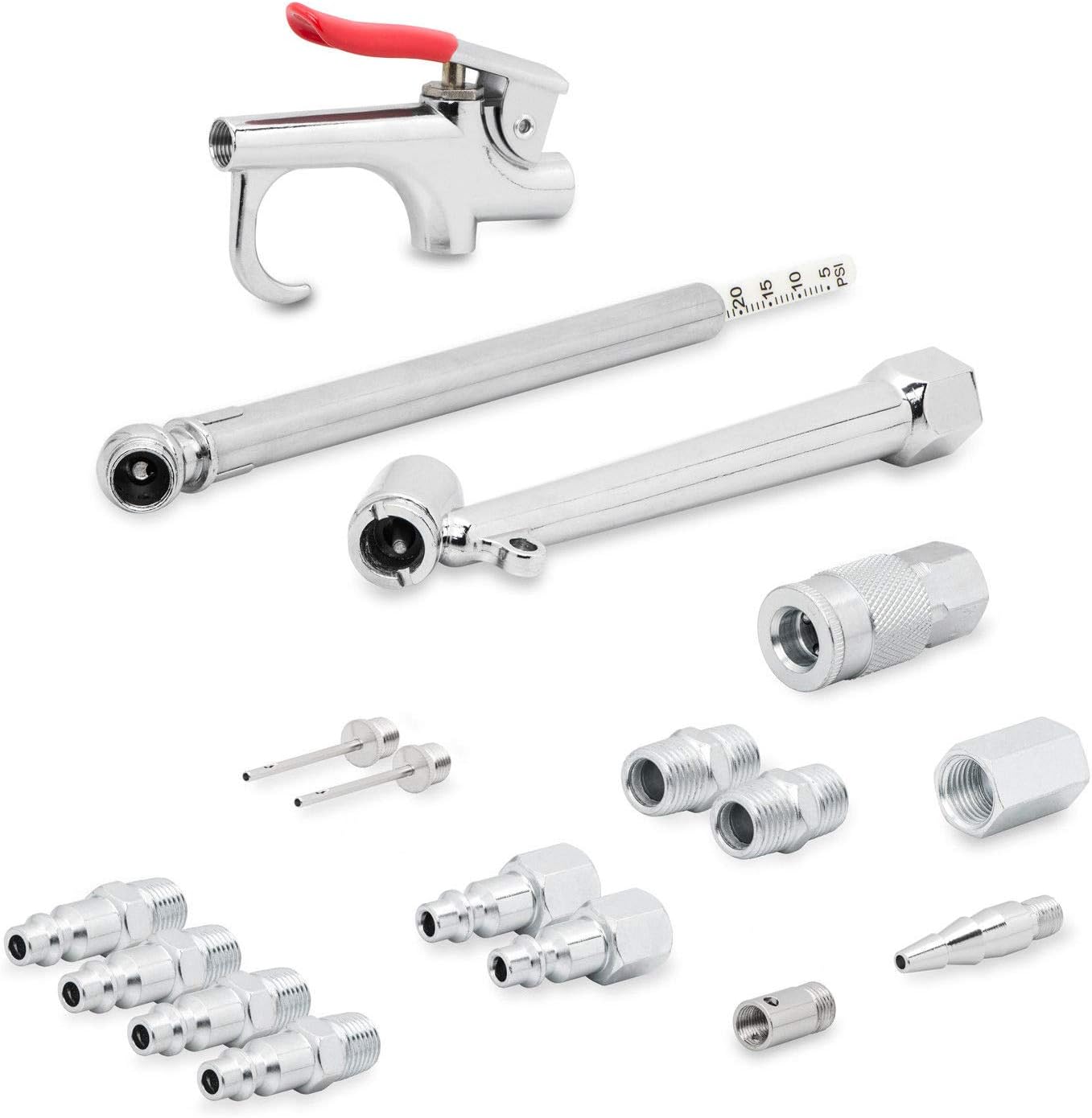 Air Blow Gun Set 17 Piece | Compressor Interchangeable Nozzles ...