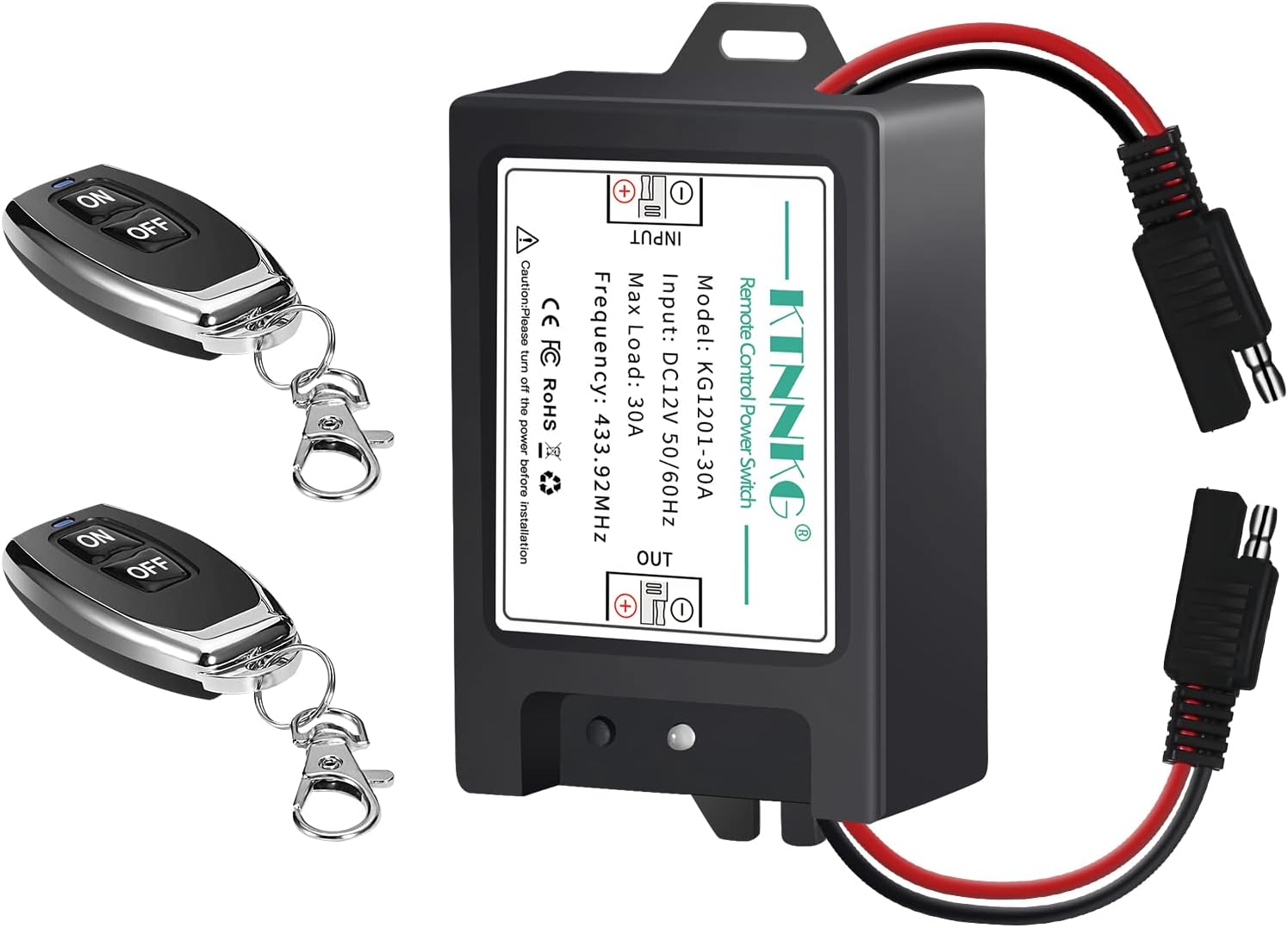 KTNNKG DC 12 Volt Wireless Remote Control Sprayer Pumps Switch with SAE ...