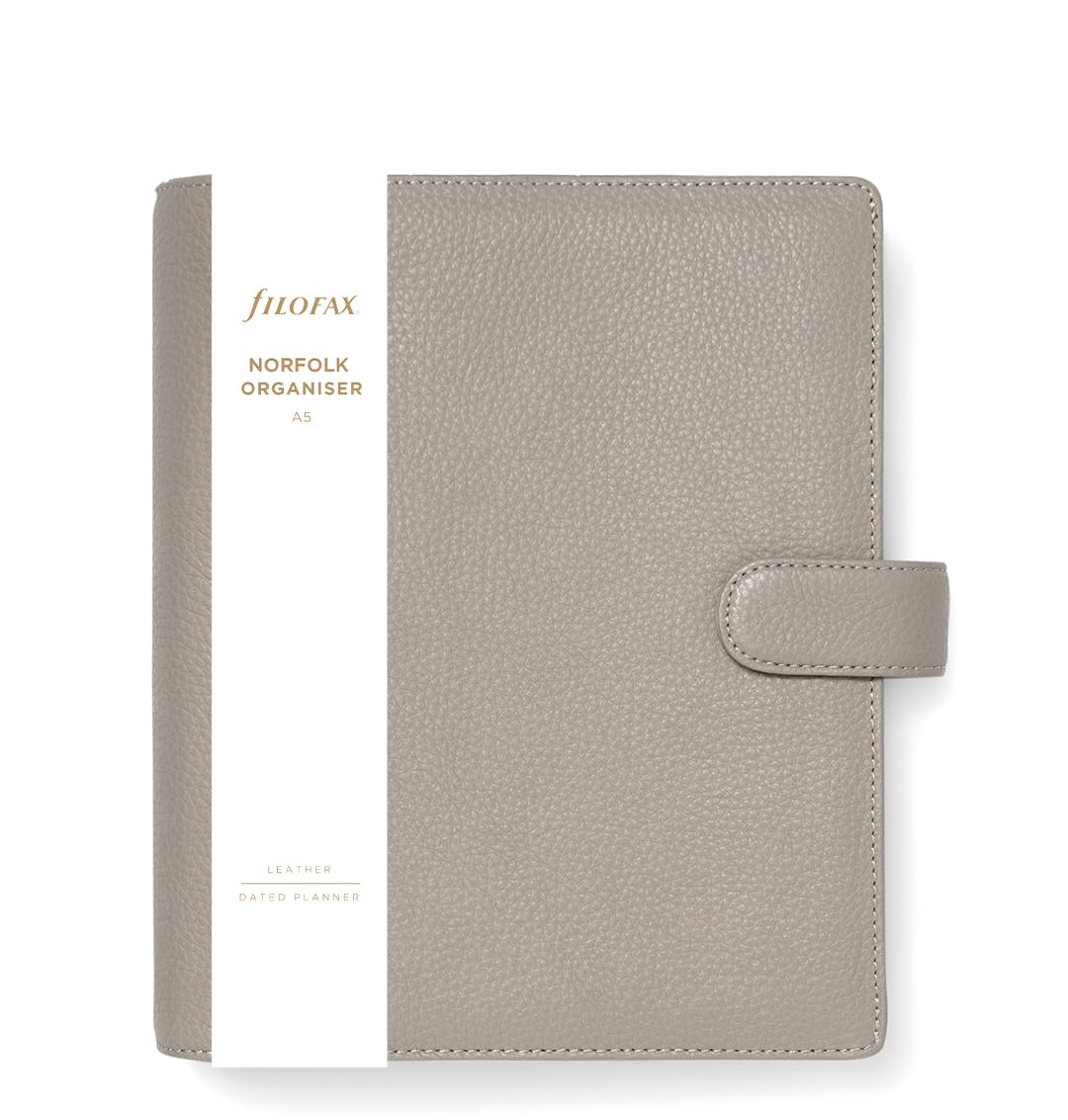 Filofax A5 Norfolk Organiser - taupe : Amazon.co.uk: Stationery ...