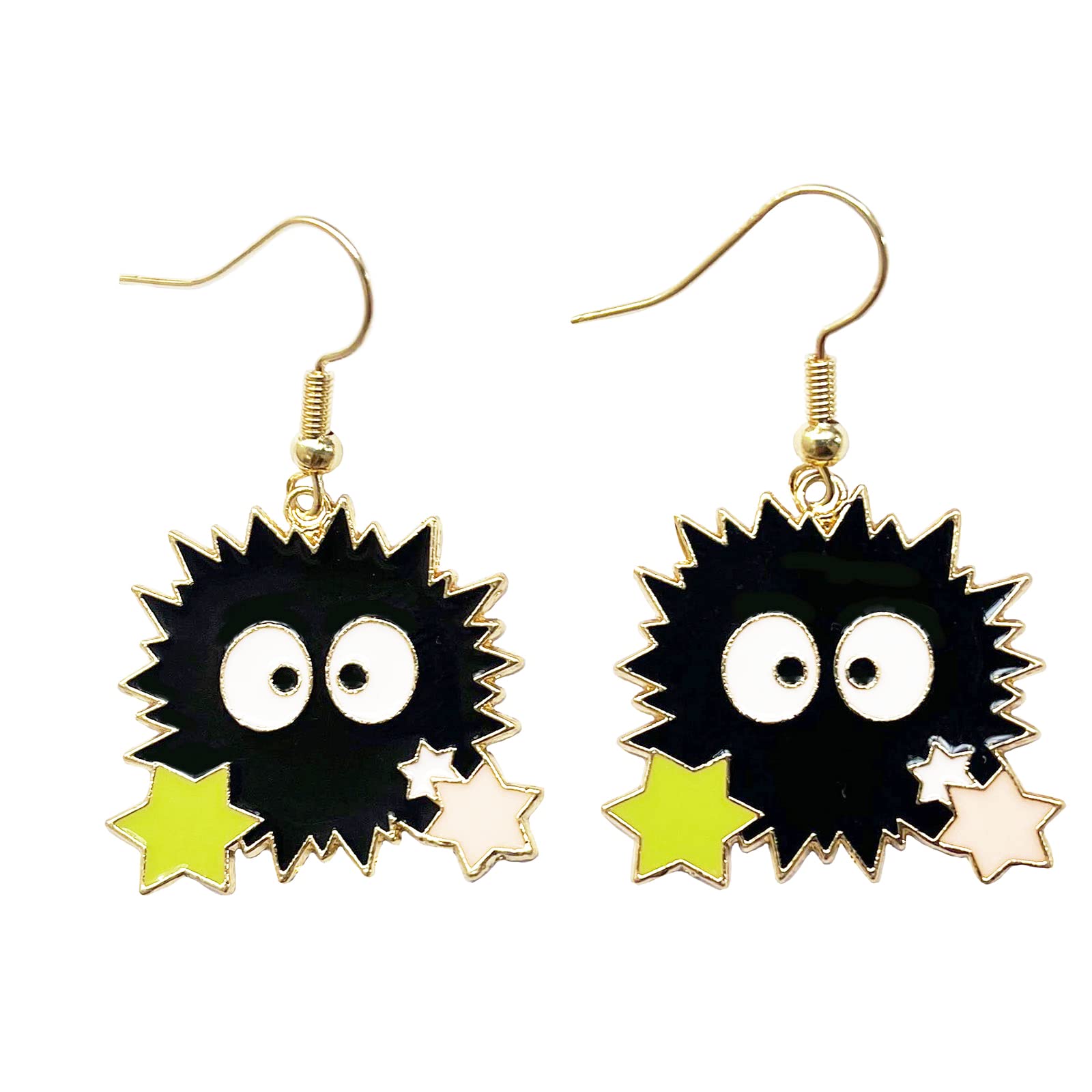 Amazon.com: Anime Metal Cartoon Earrings for Women: Clothing, Shoes ...