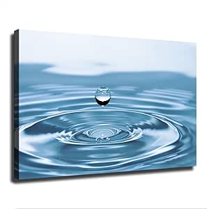 Amazon.com: Water Ripples Under Water Drops Wall Art Posters Pictures ...